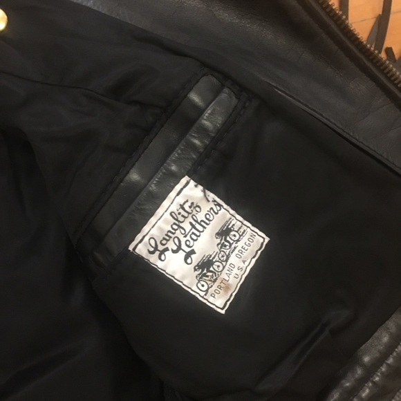 langlitz | Jackets & Coats | Vintage Leather Motorcycle Jacket With ...